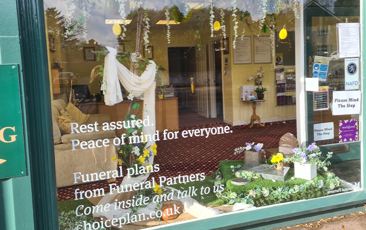 Easter display - Exeter & District Funeral Services