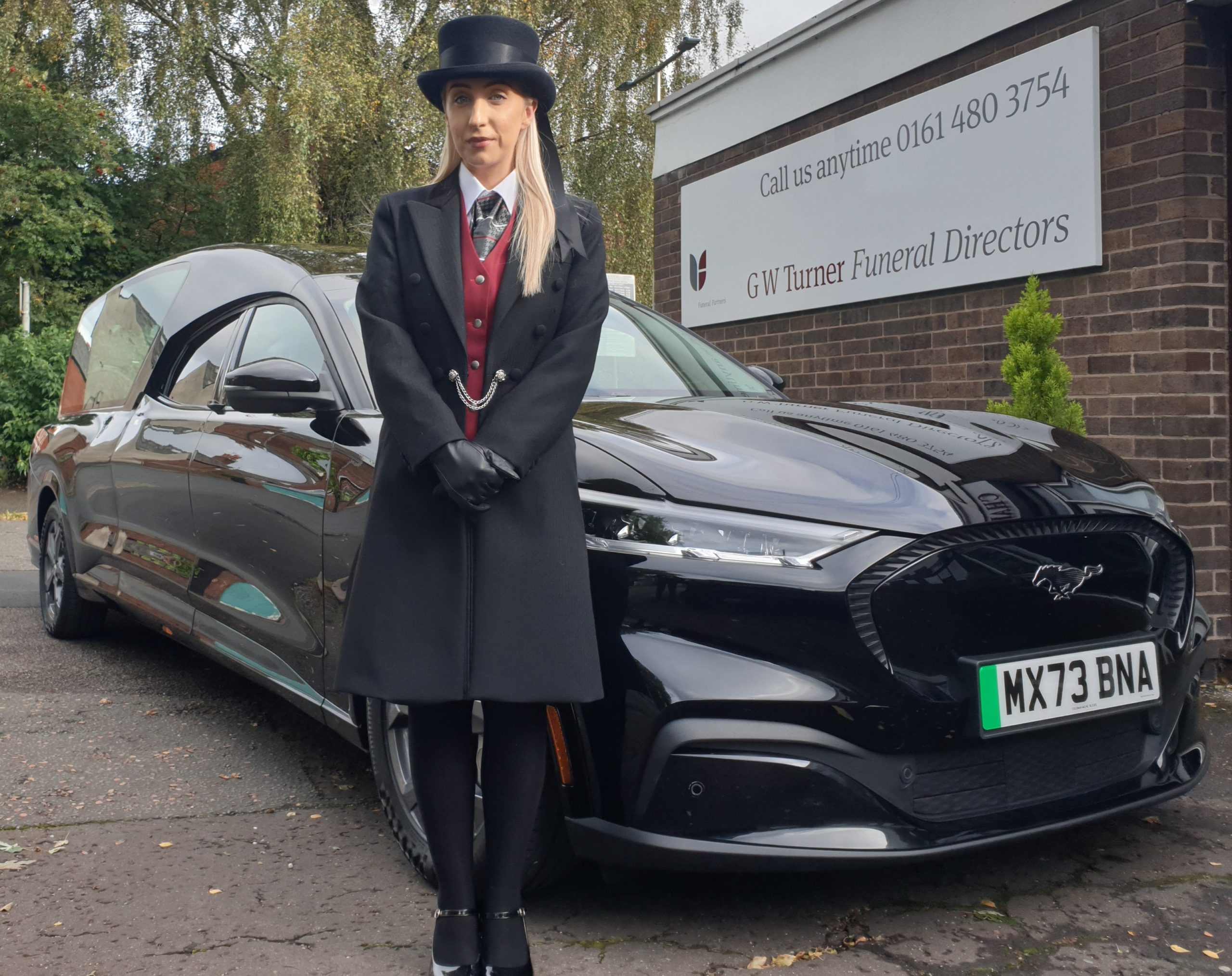 GW Turner leading the way with electric Mustang hearse and limousine for families - G W Turner ...