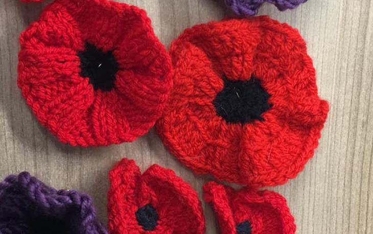 Hand Knitted Poppies - Merstow Green Funeral Home