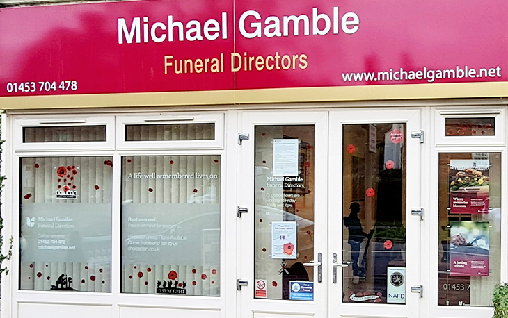 Remembrance Window Display - Michael Gamble Funeral Directors