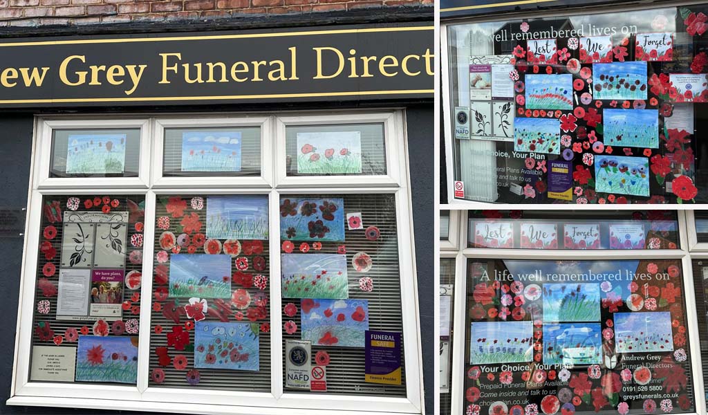 Remembrance with Easington Lane Primary School - Andrew Grey Funeral ...
