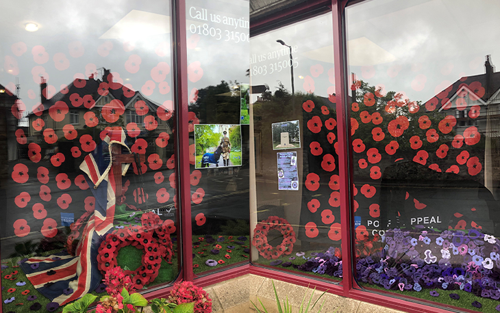 Remembrance Window Display - Torbay & District Funeral Service