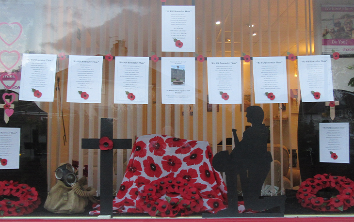 Remembrance Window Display - Roy Quinton Funeral Directors