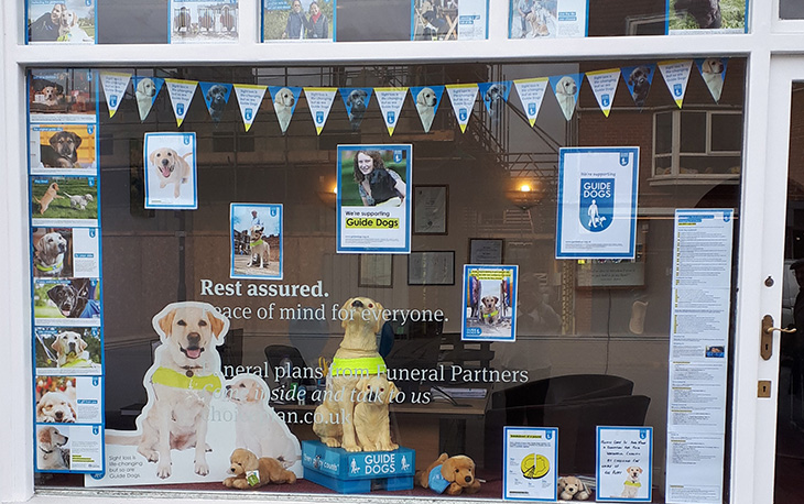 Charity window of the month - C & T Radmall Funeral Service