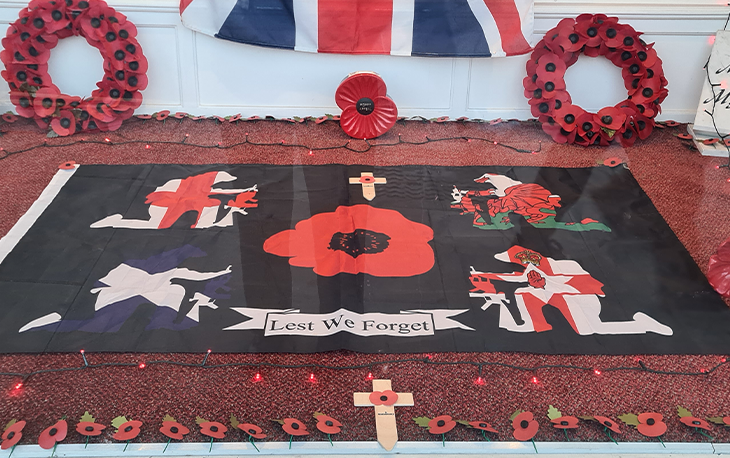 2022 Remembrance Window Display - A Yeatman & Sons Funeral Directors