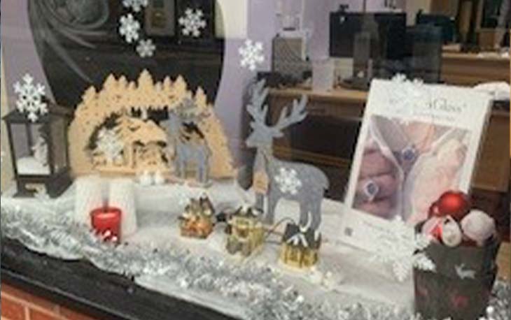 Christmas window - Steven Mears Funeral Directors