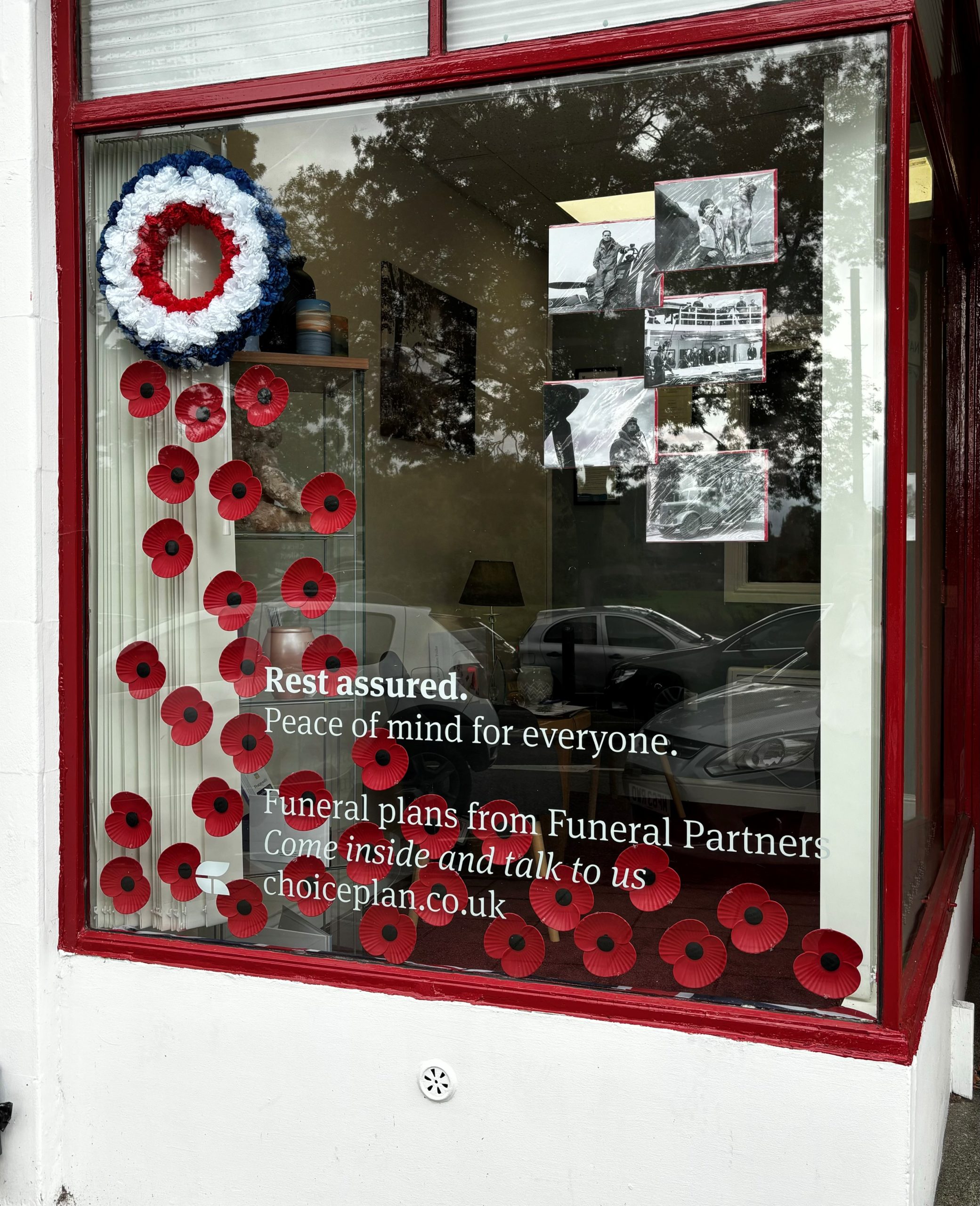Remembrance Day Window - Henry Ison & Sons Funeral Directors