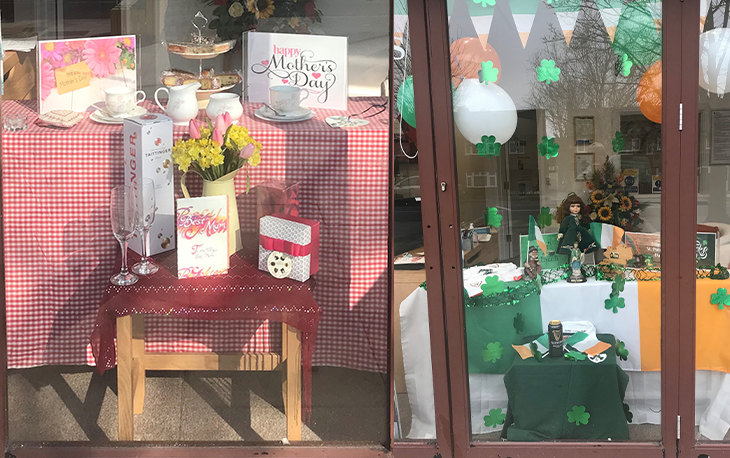 Dual Window Display - Haven Funeral Services